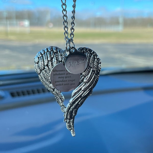 Custom Guardian Angel for Car - Etsy