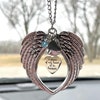 Custom Name Memorial Angel Wings Car Charm Gift, A Piece of My Heart is ...