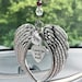 Custom Name Memorial Angel Wings Car Charm Gift, A Piece of My Heart is ...