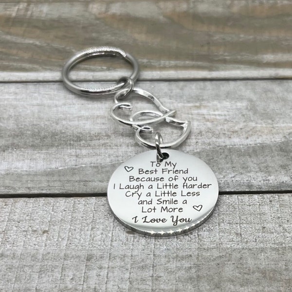 Best Friend Keychain - Etsy