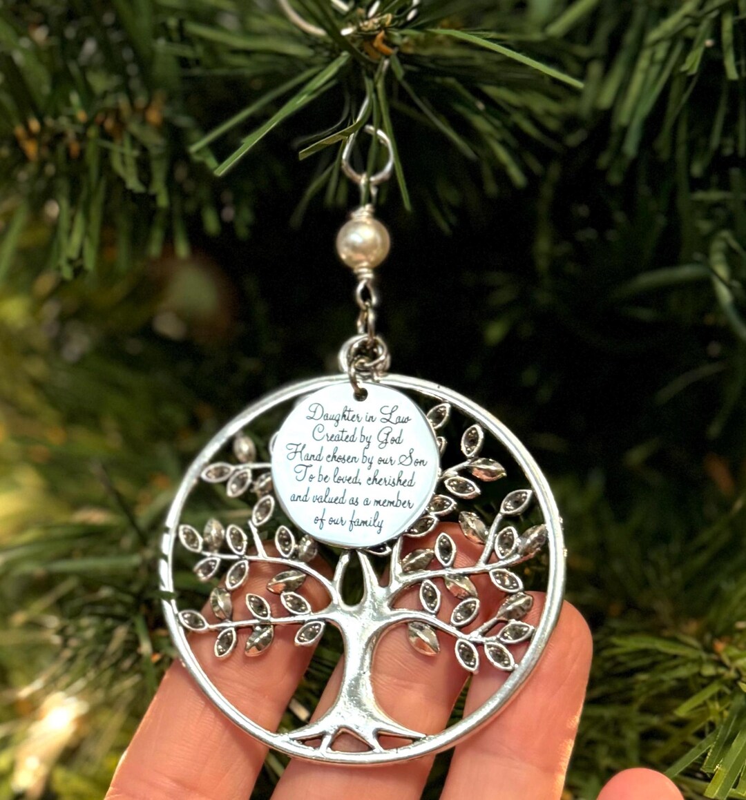 Daughter in Law Tree of Life Ornament, Bridal Shower Wedding Gift, Gift ...