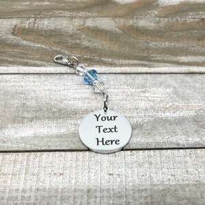 Custom Message Birthstone Crystal Graduation Cap Tassel Charm, High ...