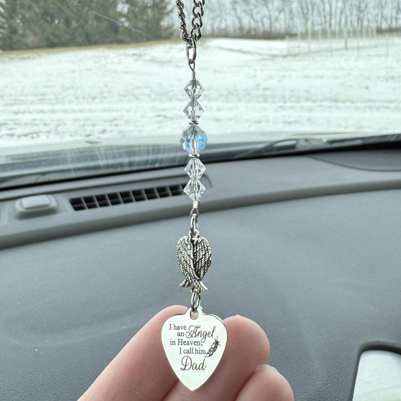 Angel Car Charm Dad - Etsy
