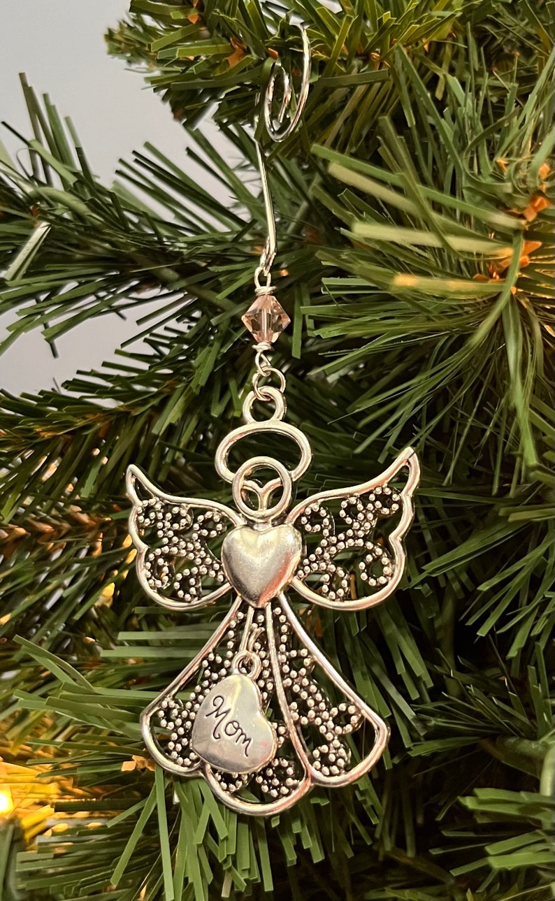 Custom Memorial Angel Christmas Ornament – Sympathy Gift, Remembrance ...