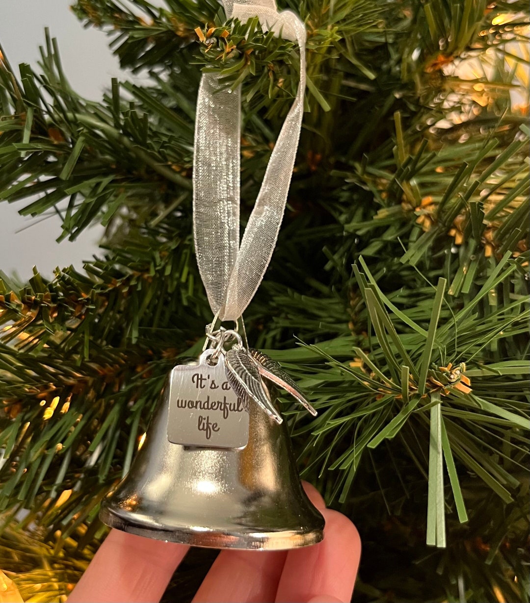 It s A Wonderful Life Christmas Bell Ornament Every Time A Bell Rings Christmas Tree Ornament Christmas Bell Gift Etsy