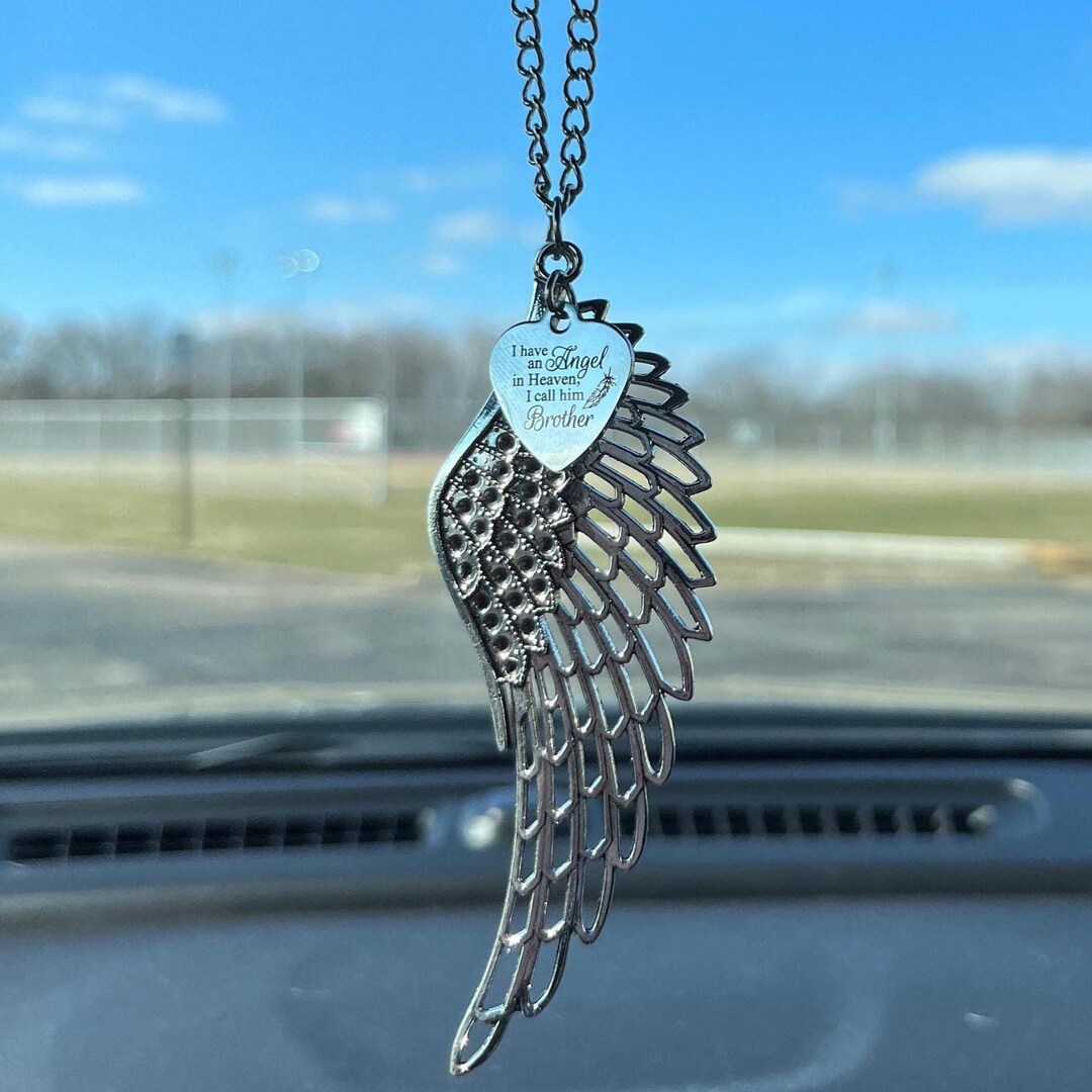 Brother Guardian Angel Car Charm, I Have an Angel in Heaven I Call Him ...