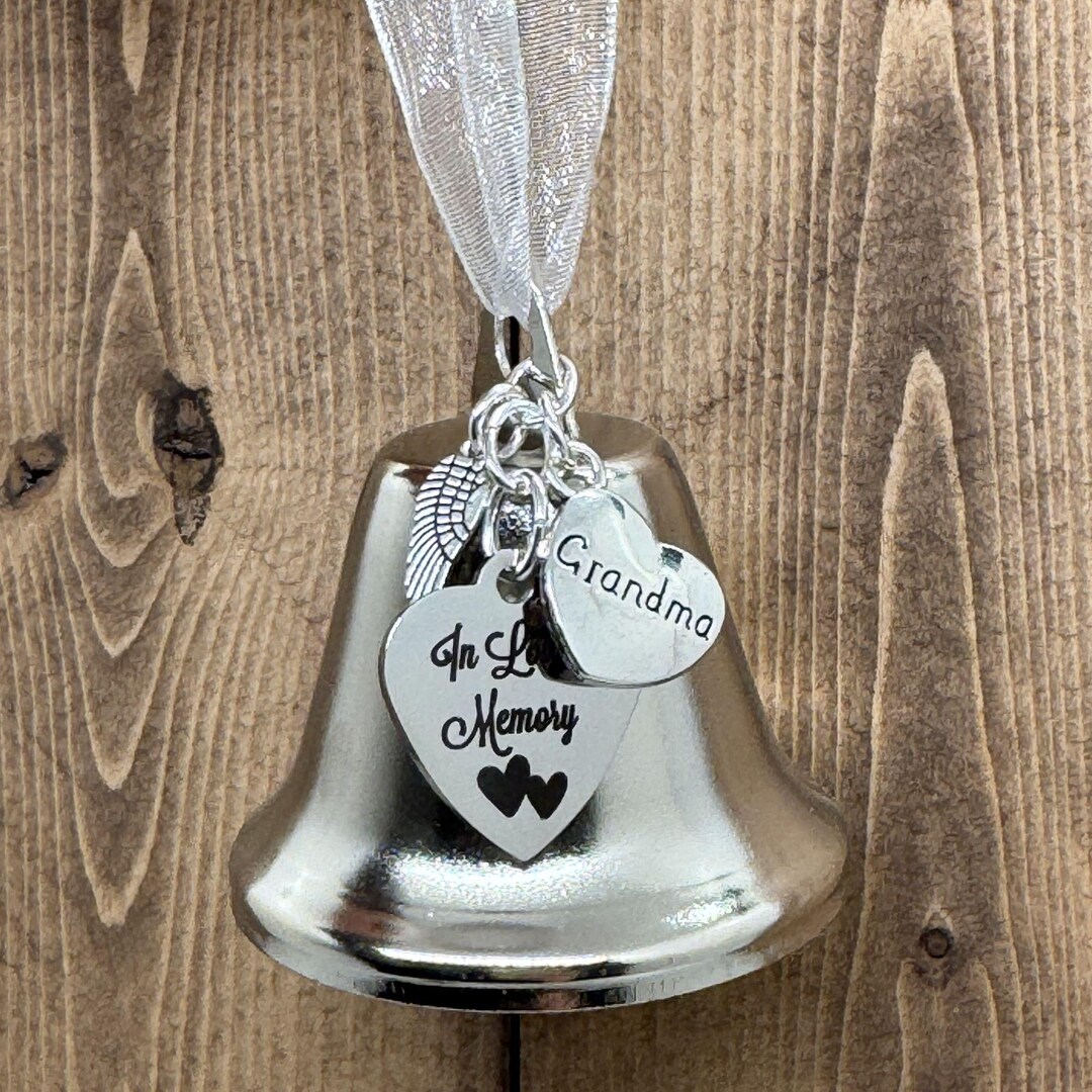 Custom Memorial Christmas Bell Ornament, “in Loving Memory” Holiday ...
