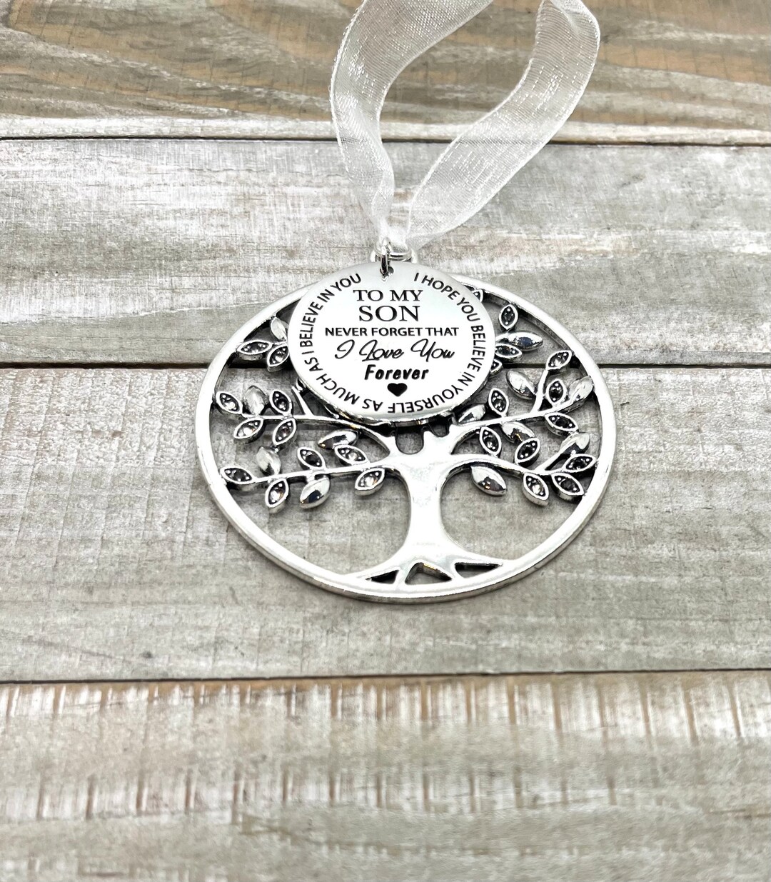 Son Tree of Life Ornament, to My SON Never Forget I Love You Forever ...