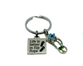 Flip Flop Keychain | Etsy
