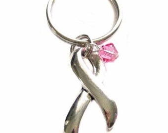 Breast Cancer Key Chain - Etsy