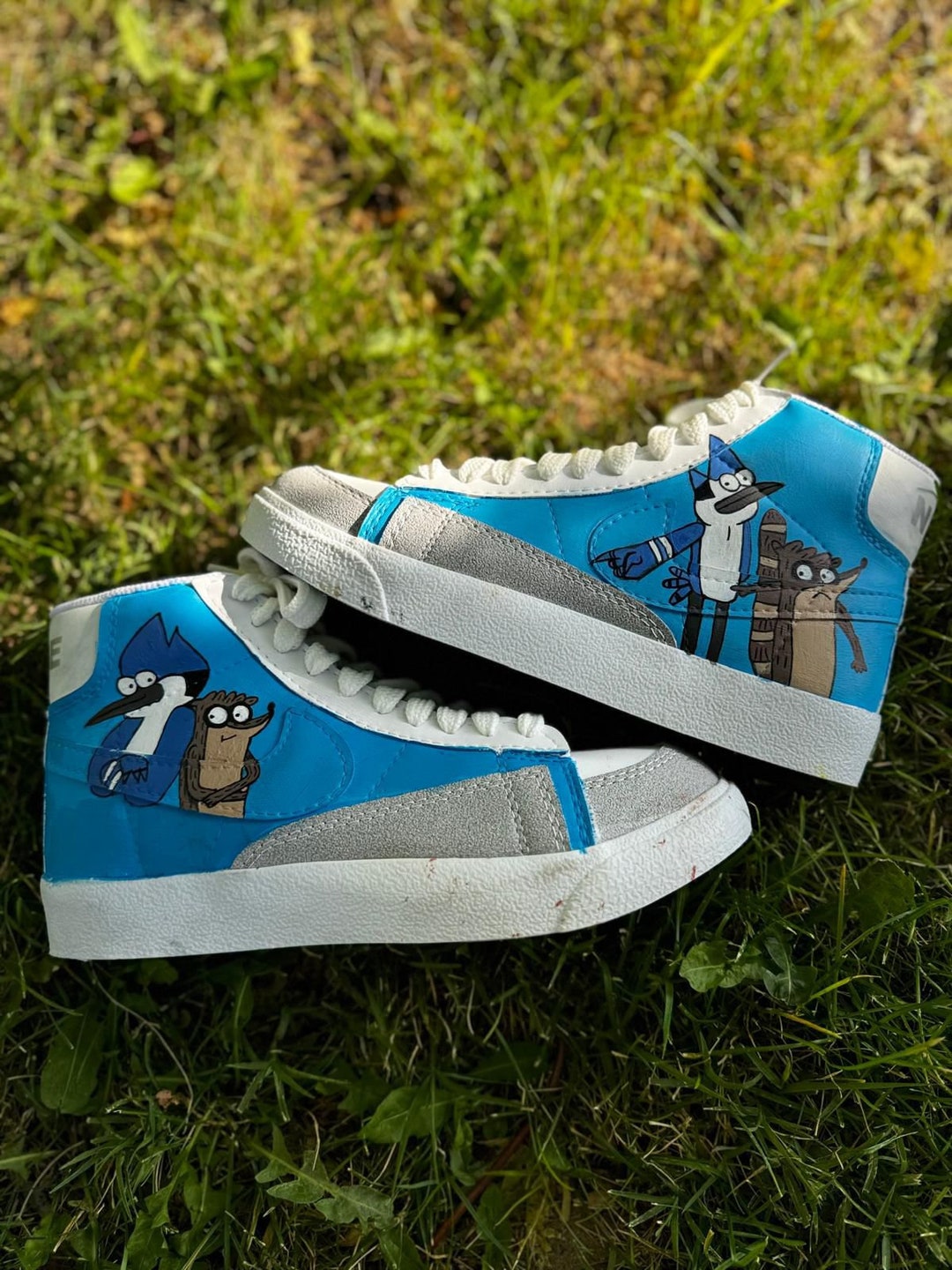 Mordecai and Rigby Steps Regular Show Custom Shoe - Etsy