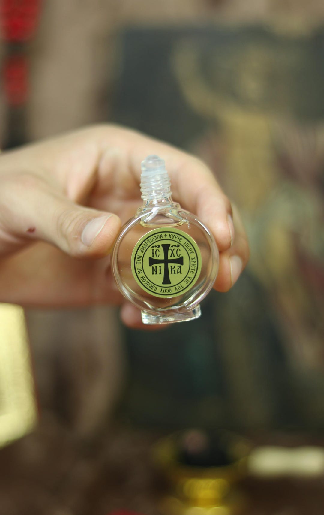 Orthodox Anointing Oil Roller Bottle, Holy Oil From Jerusalem, Prayer ...