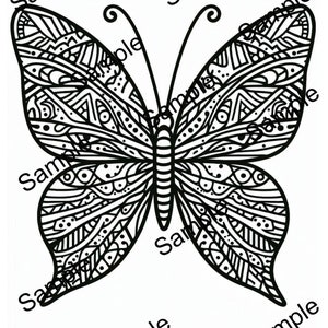 Butterfly Mindfulness Colouring Book. Instant Download. Printable. - Etsy