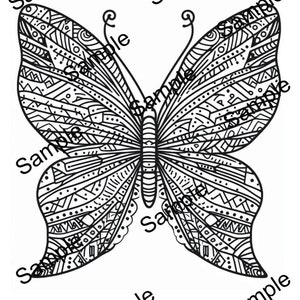 Butterfly Mindfulness Colouring Book. Instant Download. Printable. - Etsy