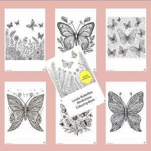 Butterfly Mindfulness Colouring Book. Instant Download. Printable. - Etsy