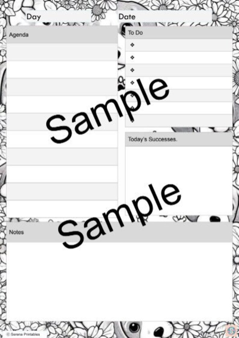 Customisable Beagle Themed Planner Templates Download and Print. A4 ...