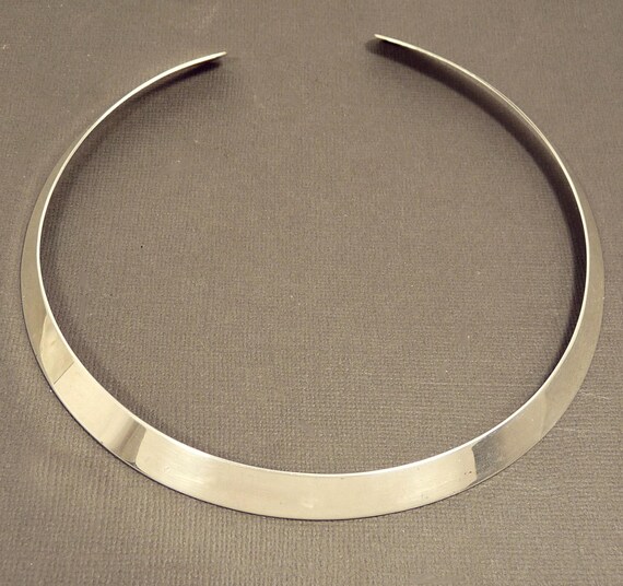 Ed Levin Sterling Collar Necklace Vintage Jewelry - Gem