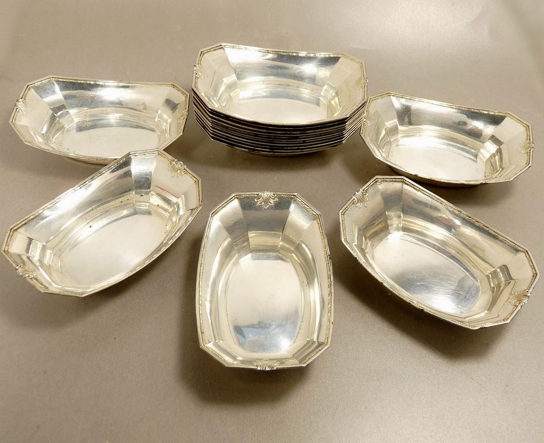 Antique Whiting Sterling Nut Dish Set of 16 Madam Morris Pattern - Etsy