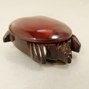 Art Deco Carved Wood & Bakelite Turtle Dress Clip - Etsy