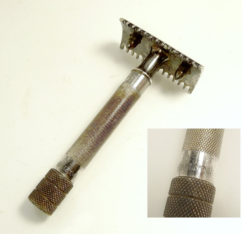 Antique King Gillette Razor With Accessories in Box 1904 - Etsy