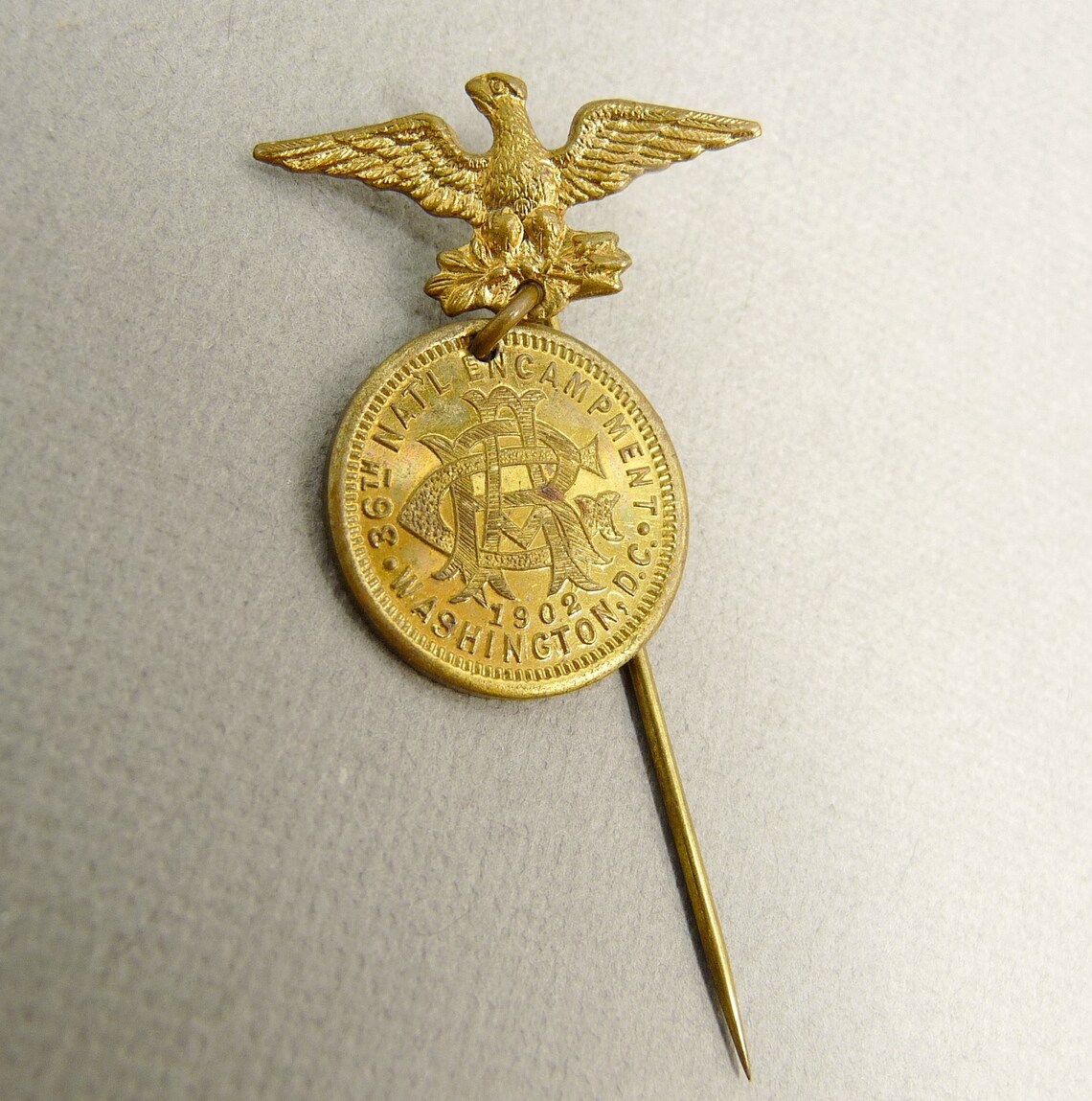 1902 GAR Stick Pin 36th National Encampment Washington DC - Etsy