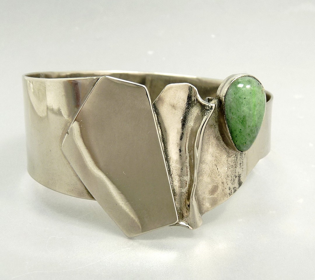Modernist Avi Soffer Sterling 925 Bangle Bracelet Asymmetric Jewelry - Etsy