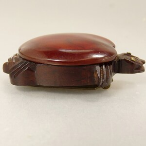 Art Deco Carved Wood & Bakelite Turtle Dress Clip - Etsy