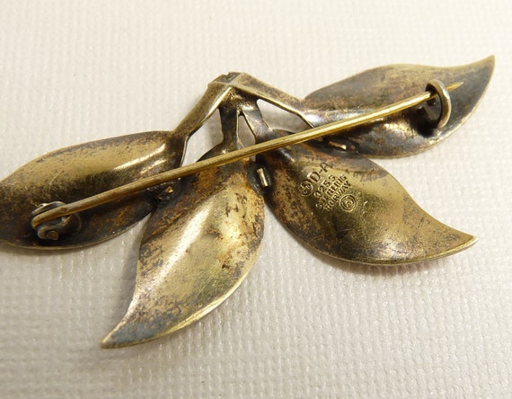 David Andersen Brooch Enamel Leaf Brooch Sterling Sil… - Gem
