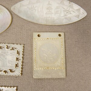 7 Antique Chinese Game Counters Tokens Carved Mother of Pearl - Etsy