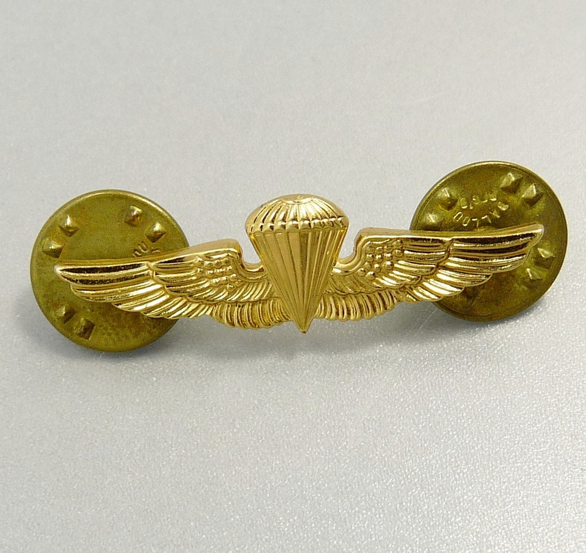 Vintage USMC Paratrooper Jump Wings Pin 10K Gold Filled | Etsy