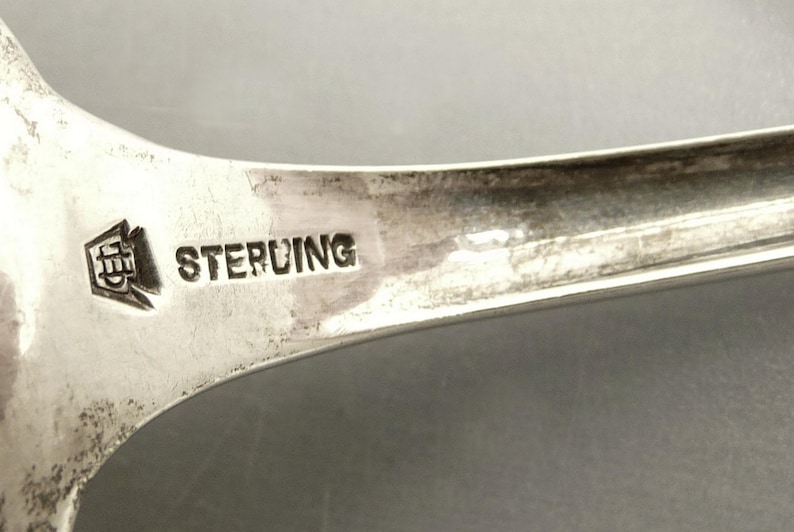 Antique Sterling Serving Spoon December 1895 Hamilton & Davis Co - Etsy