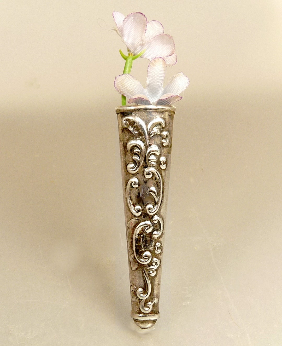 Victorian Inspired Sterling Silver Tussie Mussie Flower Posey - Etsy