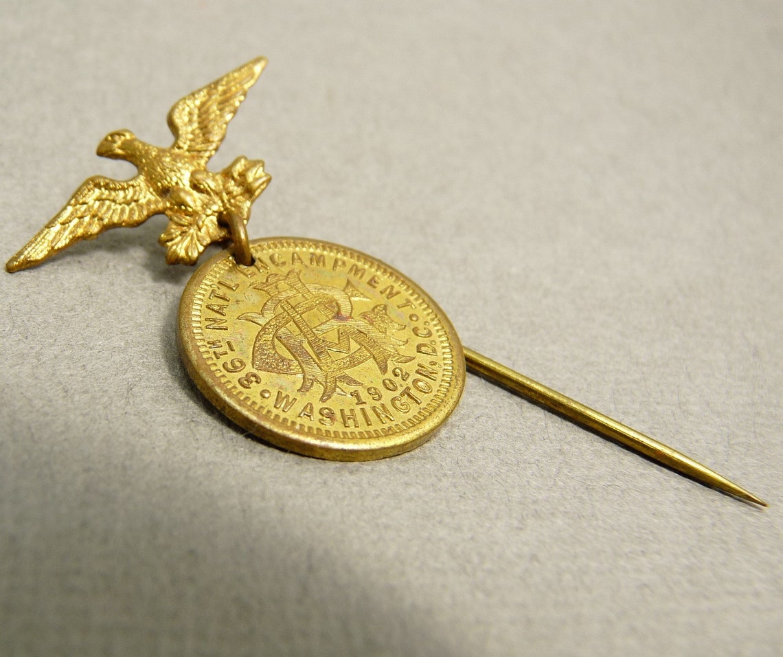 1902 GAR Stick Pin 36th National Encampment Washington DC - Etsy
