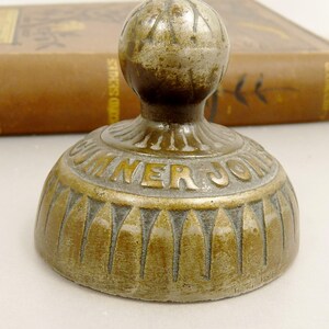 Antique Cumner Jones & Co Cast Iron Paperweight Advertising ...