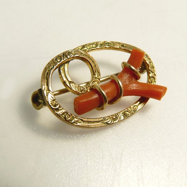 Coral Pin - Etsy