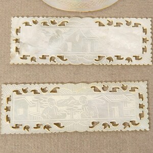 7 Antique Chinese Game Counters Tokens Carved Mother of Pearl - Etsy