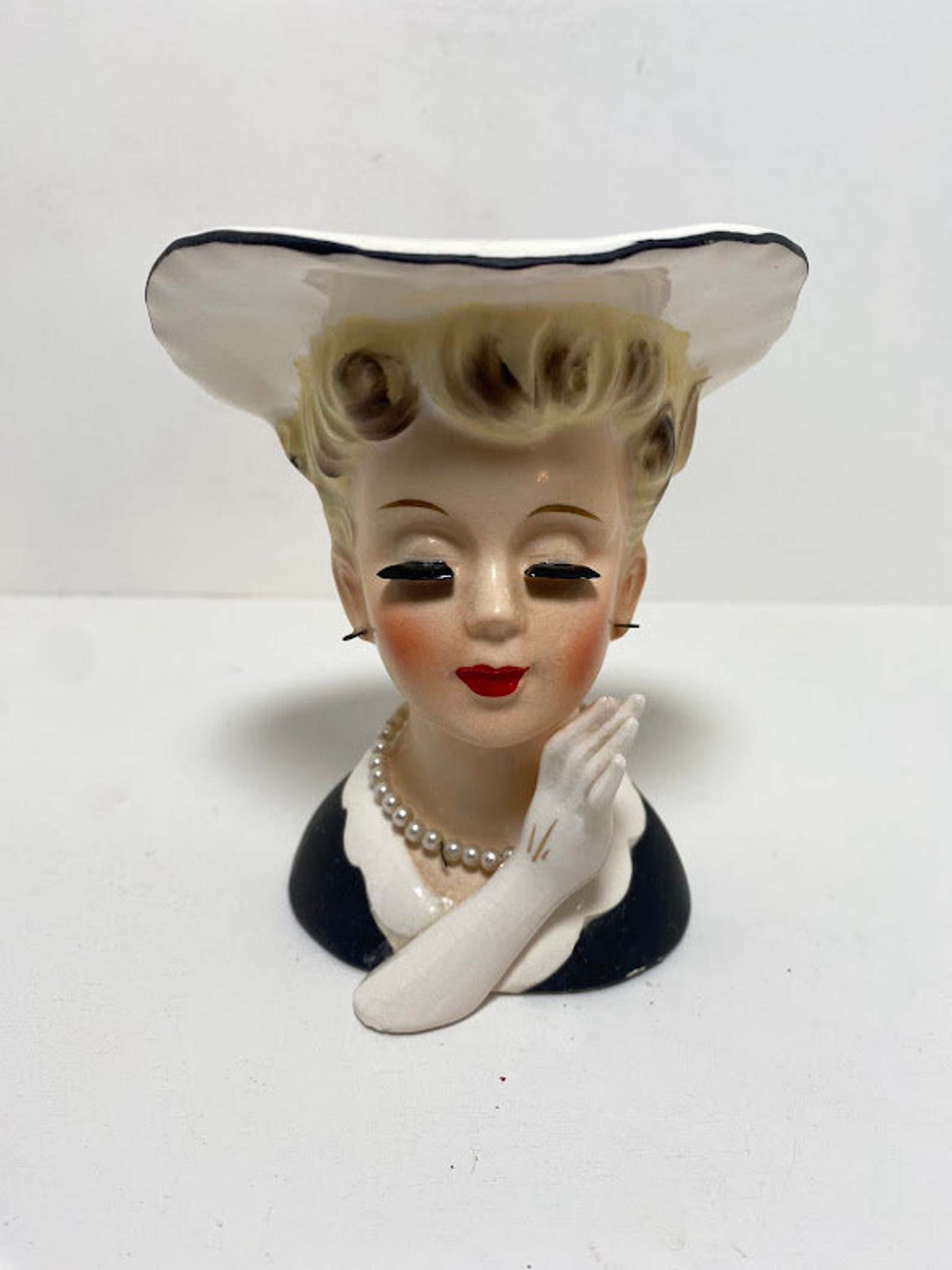 Lady Head Vase. NAPCO. C5046. 5 Inches Tall. - Etsy