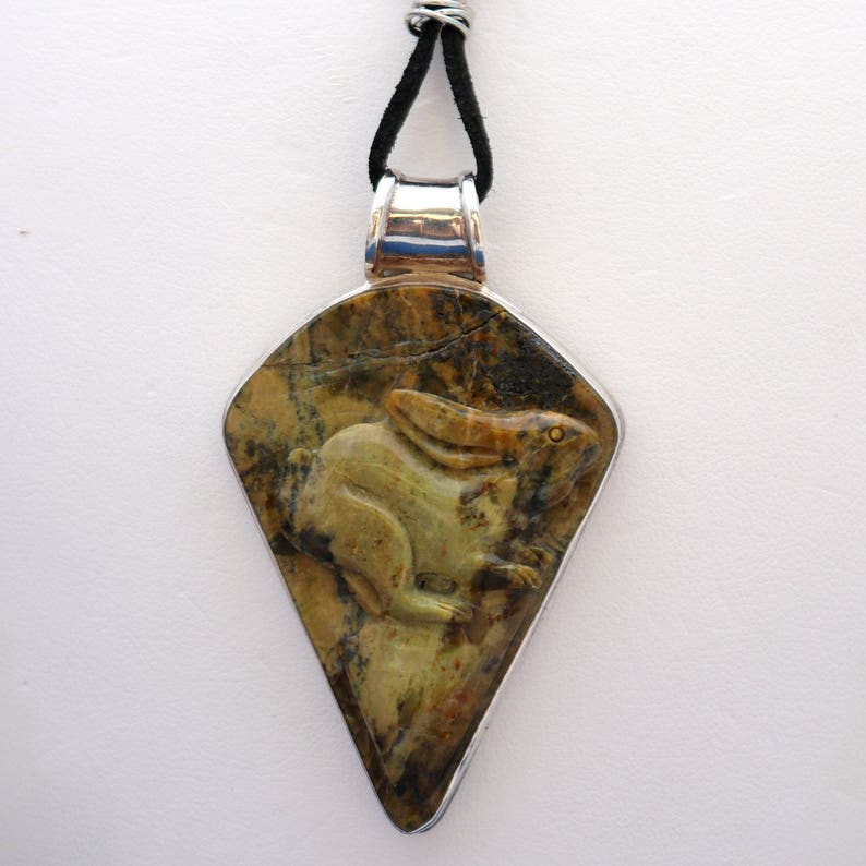 Handcarved Jasper Rabbit Jack Rabbit Handcarved in Jasper - Etsy