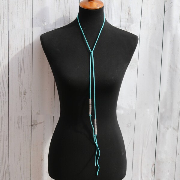 Leather Lariat - Etsy