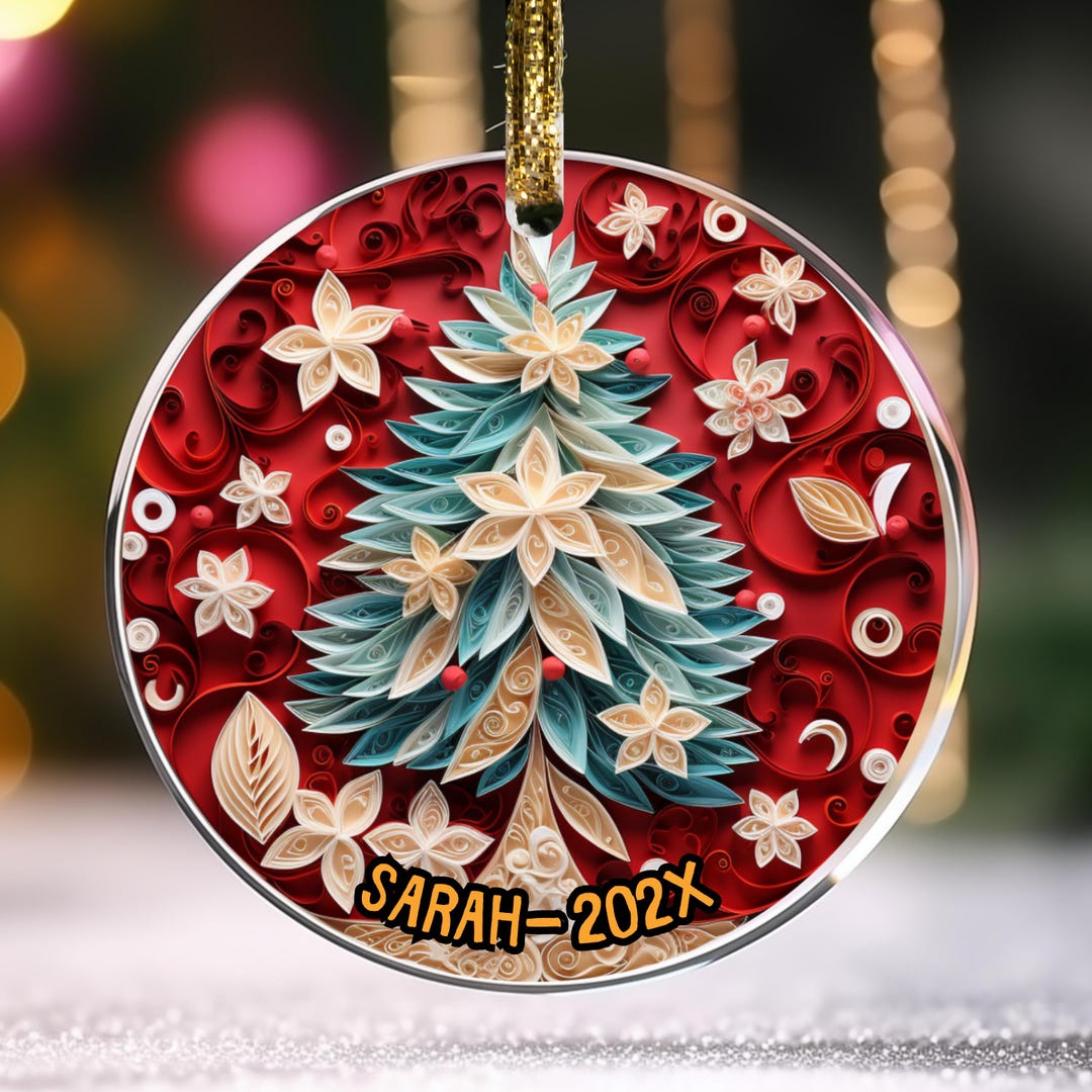 Christmas 2024 Ornament, Christmas Tree Ornament, Holiday Tree Ornament ...