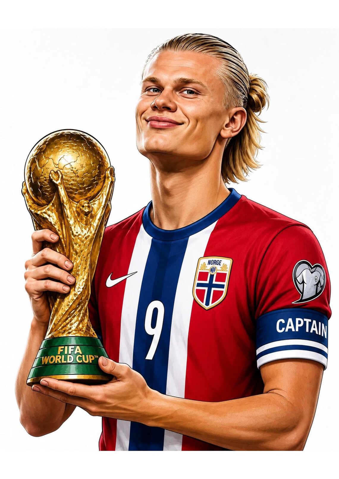 Erling Haaland Portrait SVG | Norway Football Player Art (vector File ...