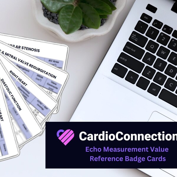 Cardiac Badge Reference Cards - Etsy