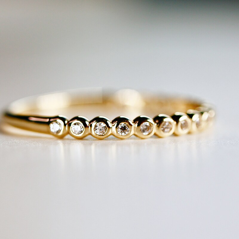 Half Eternity Ring - Etsy