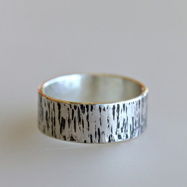 Tree Bark Ring - Etsy