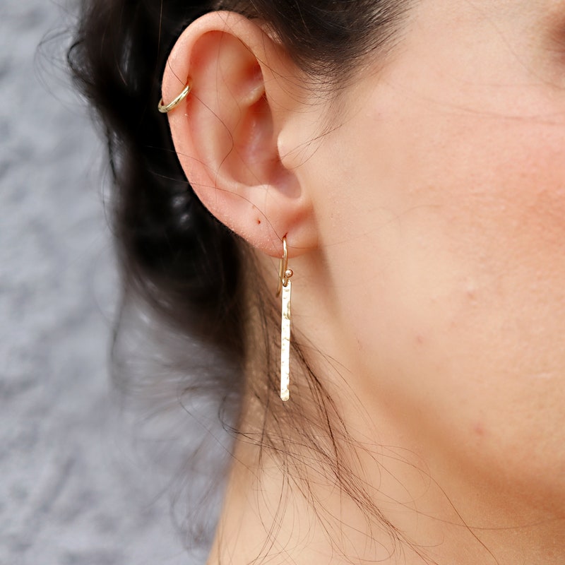 Minimalist Drop Earrings - Etsy