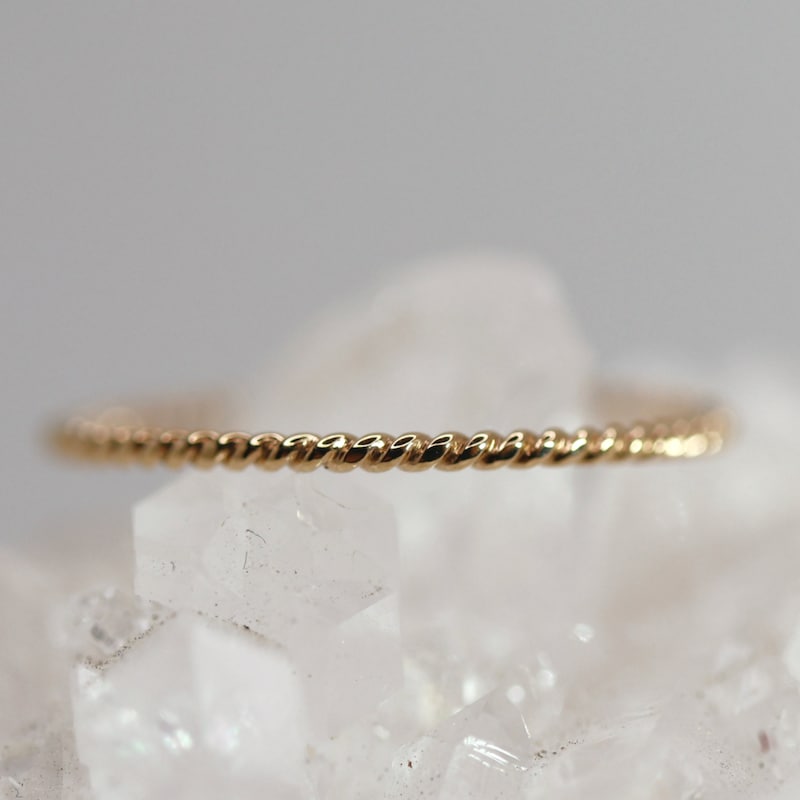 Gold Twisted Ring - Etsy
