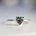 Alexandrite Engagement Ring, Heart Cut Alexandrite Ring 14k Gold ...