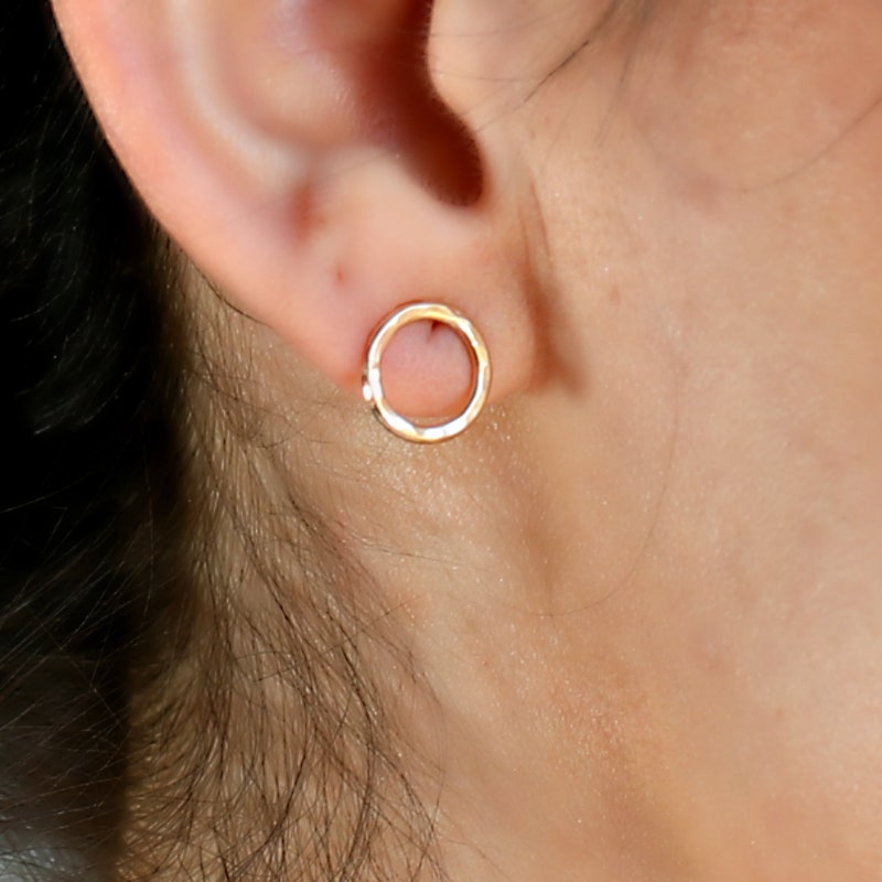 Circle Earrings - Etsy