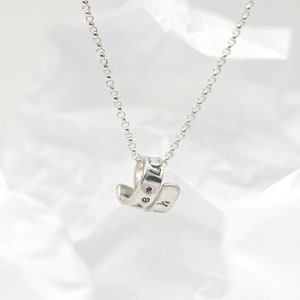 Scroll Necklace Personalized, Sterling Silver Scroll Necklace, Hidden ...