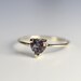 Alexandrite Engagement Ring, Heart Cut Alexandrite Ring 14k Gold ...